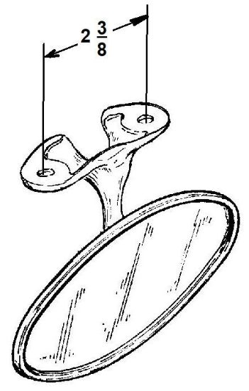 Inside Rear View Mirror, 01A-17682-SS. Joe's Antique Auto Parts